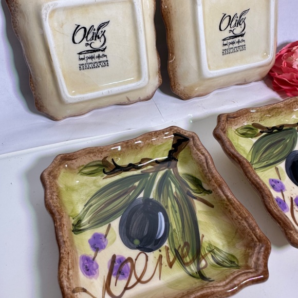 Tabletops Unlimited | Kitchen | Vintage Hand Painted Ceramic Olives ...